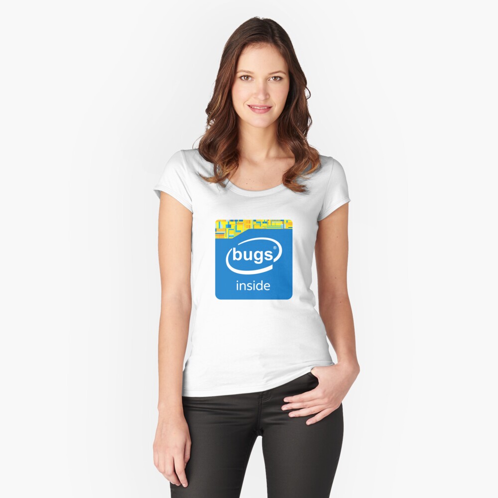"Intel Bugs Inside Logo Meme" Sticker by ELKaito | Redbubble