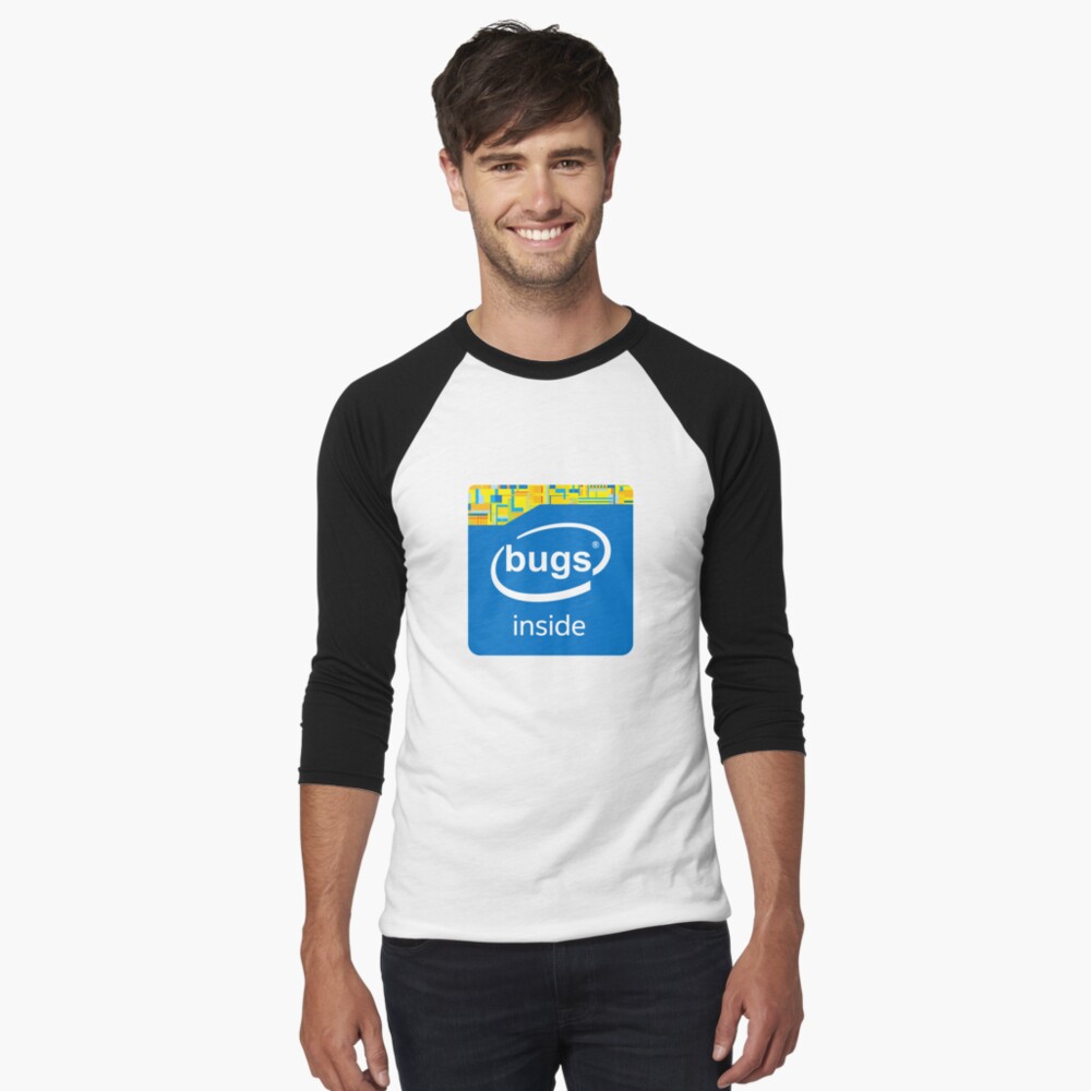 "Intel Bugs Inside Logo Meme" Sticker by ELKaito | Redbubble
