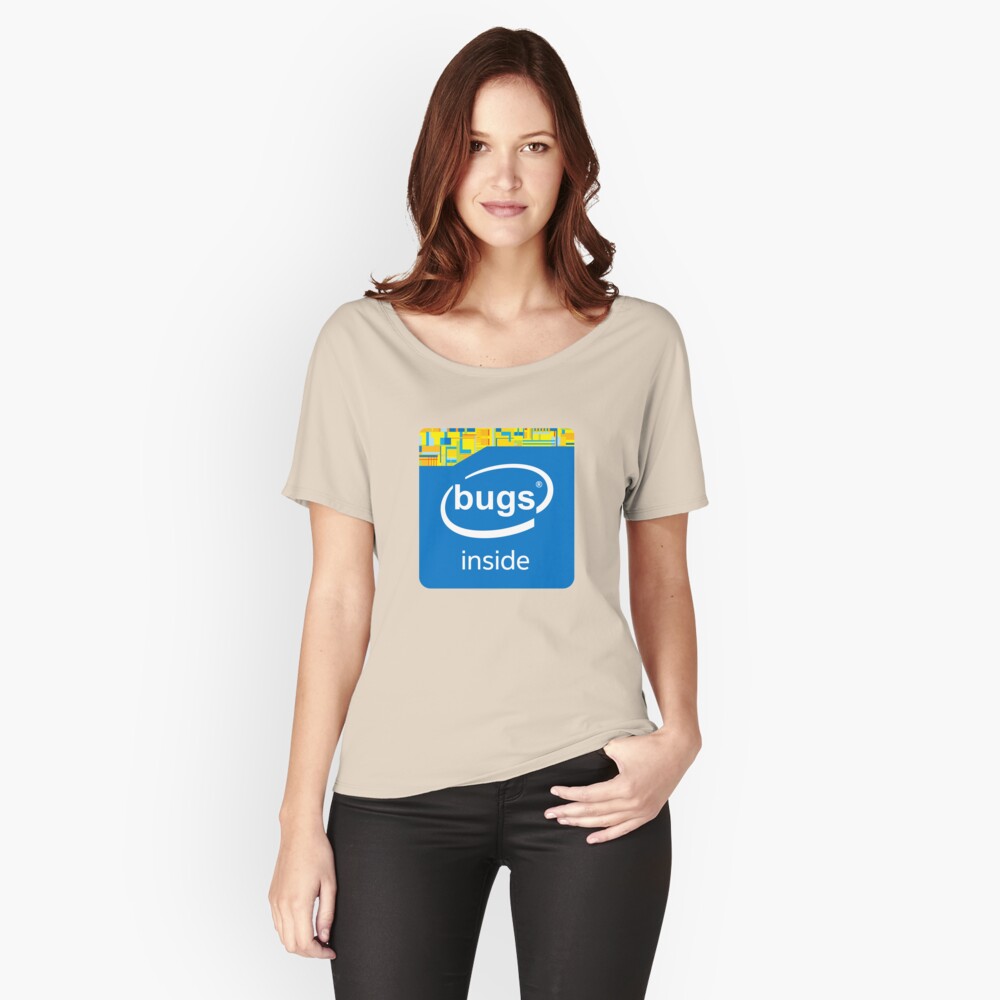 "Intel Bugs Inside Logo Meme" Sticker by ELKaito | Redbubble