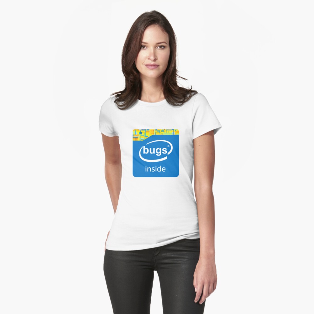 "Intel Bugs Inside Logo Meme" Sticker by ELKaito | Redbubble