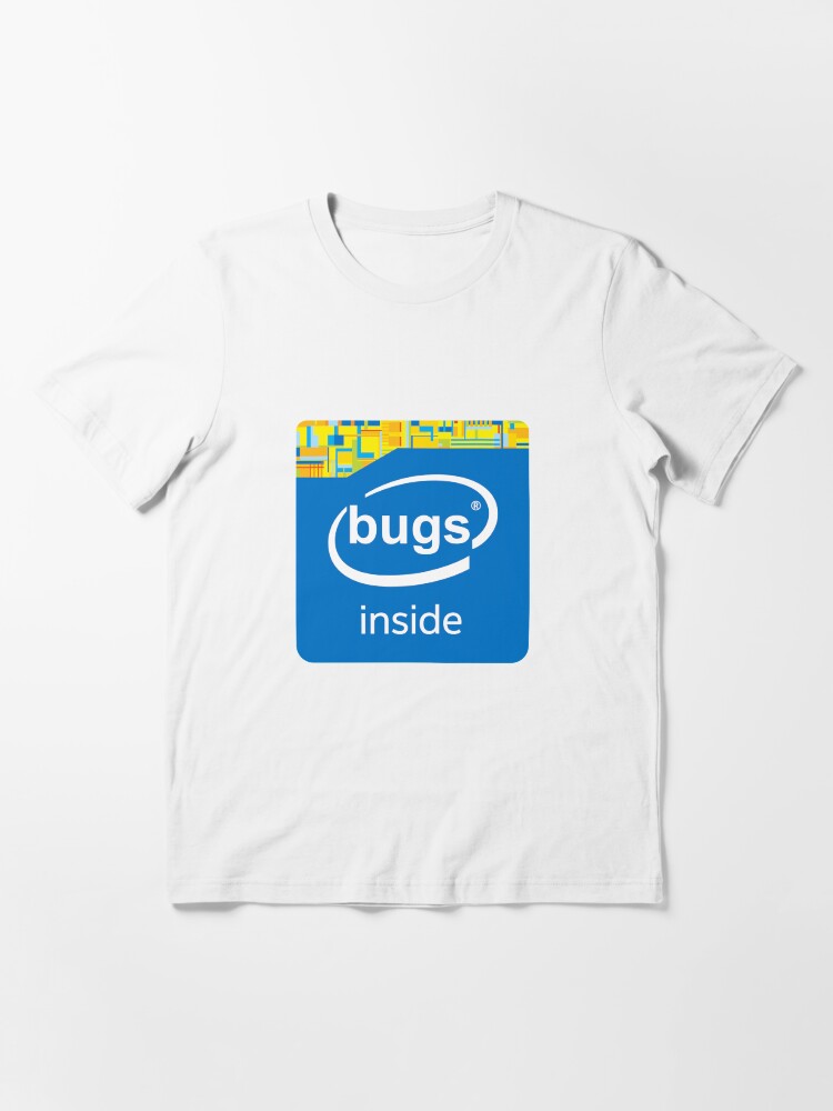 "Intel Bugs Inside Logo Meme" T-shirt for Sale by ELKaito | Redbubble ...