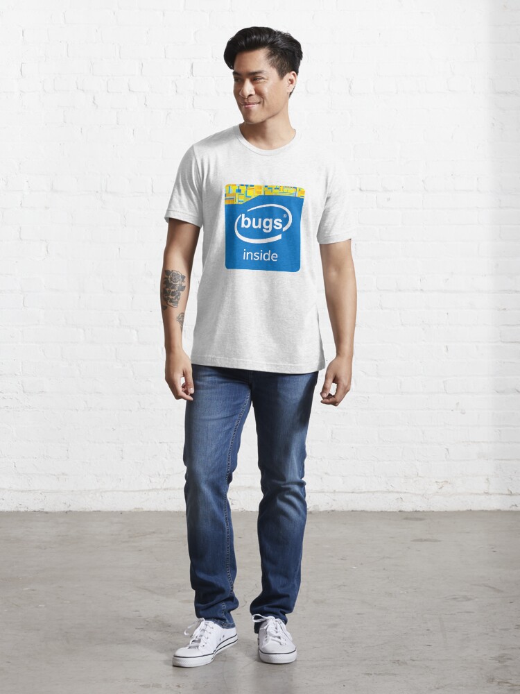 "Intel Bugs Inside Logo Meme" T-shirt for Sale by ELKaito | Redbubble ...