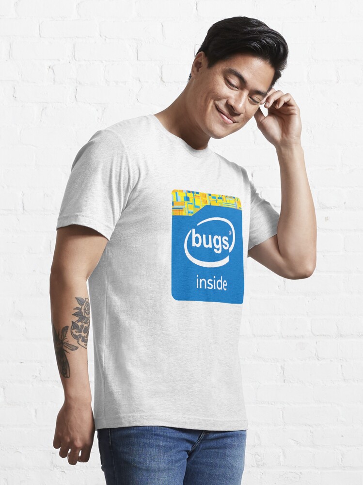 "Intel Bugs Inside Logo Meme" T-shirt for Sale by ELKaito | Redbubble ...