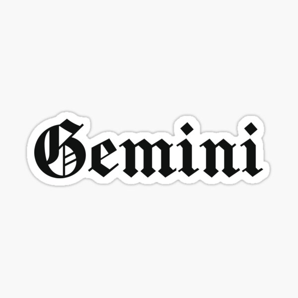 "Gemini II" Sticker by CinnamonCocaine | Redbubble