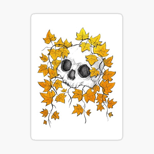 "scull" Sticker for Sale by Noodlart | Redbubble