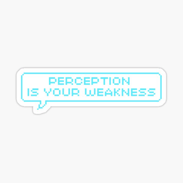 "*rolls 1 for perception*" Sticker for Sale by darforthewin | Redbubble