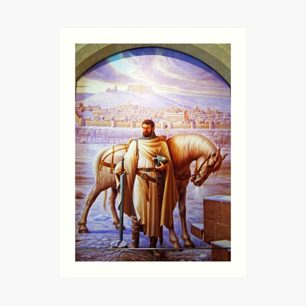 "Painting of El Cid, Burgos cathedral, Spain" Art Print by ...