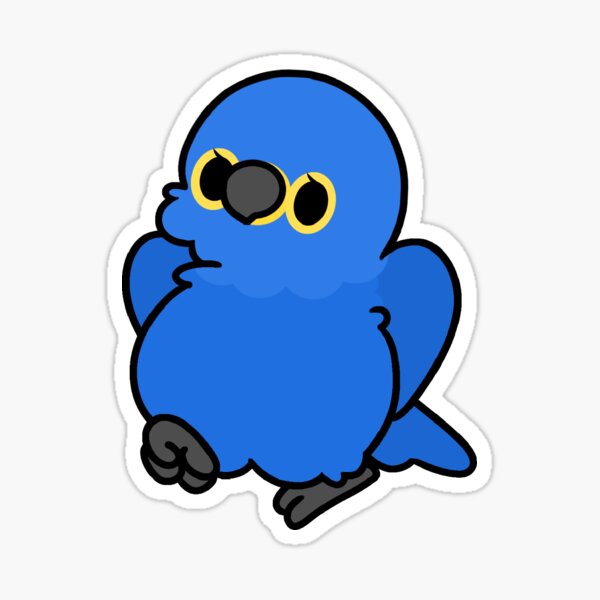 Hyacinth Macaw Stickers | Redbubble