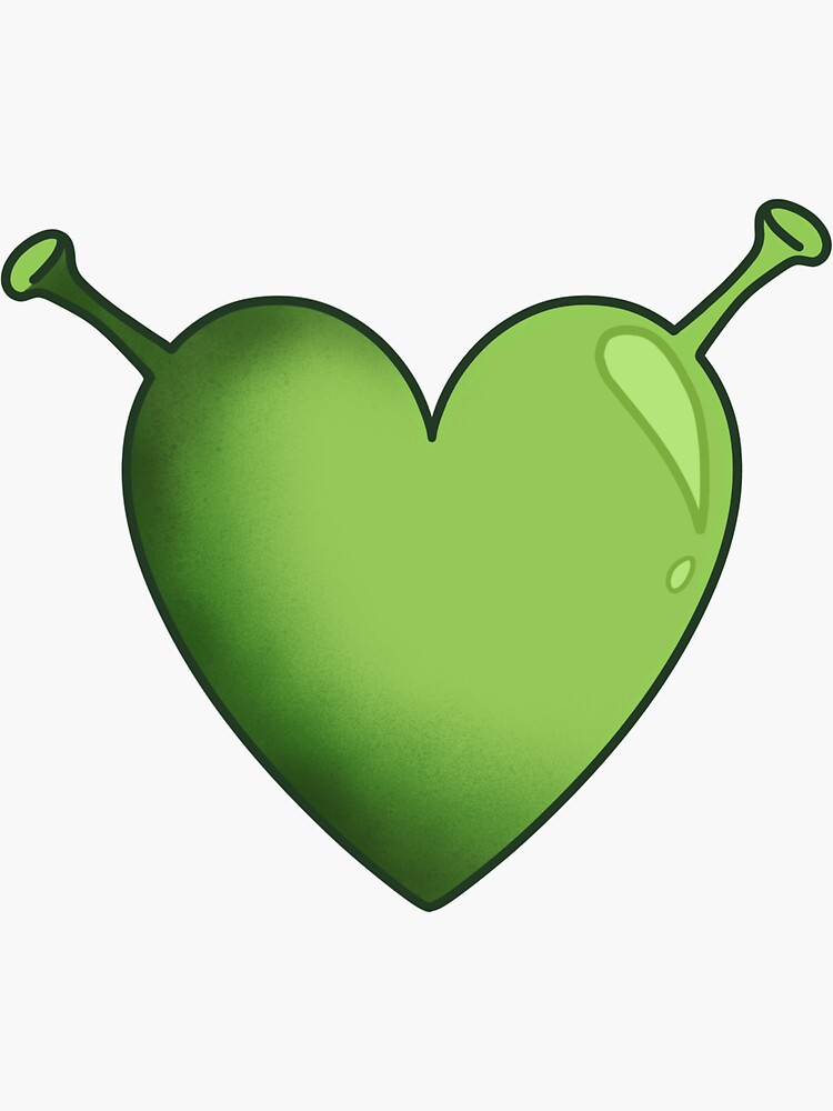 Pegatina «Shrek Love Heart» de tiffanyhane | Redbubble