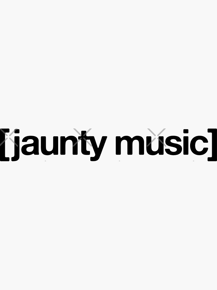 "Jaunty Music - Gentleman Jack - Black Font" Sticker for Sale by ...