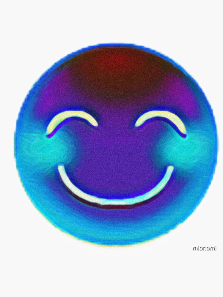 "Grunge LSD emoji" Sticker by mionami | Redbubble