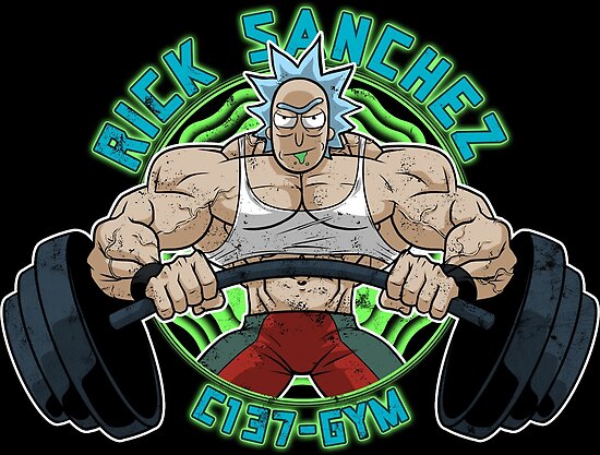"Rick's Gym" Poster by felipebatista | Redbubble