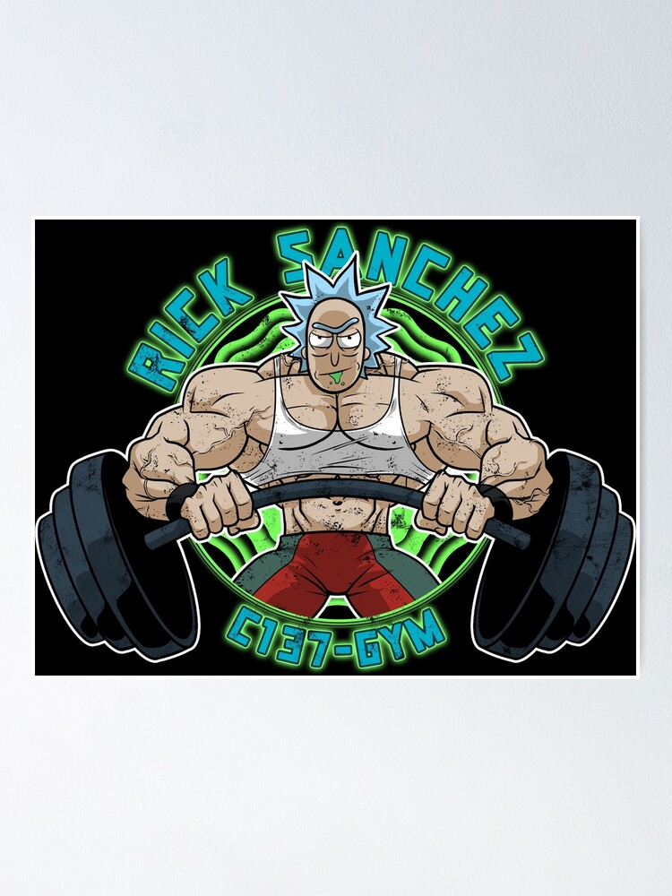 "Rick's Gym" Poster for Sale by felipebatista | Redbubble