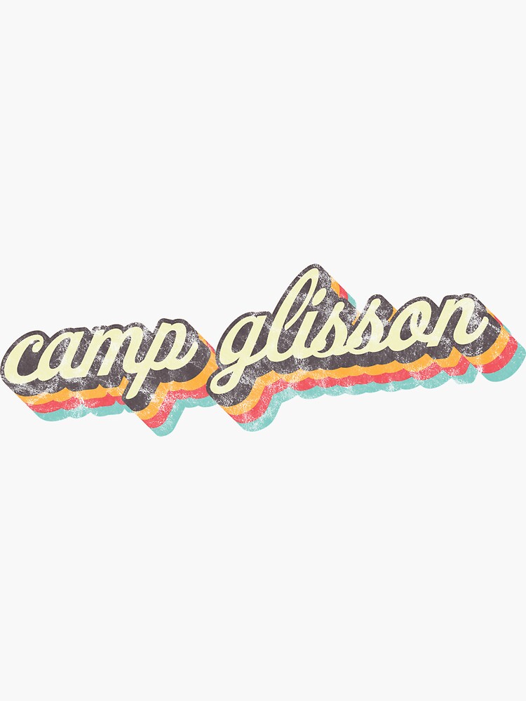"Camp Glisson Retro" Sticker by PaulNick17 | Redbubble