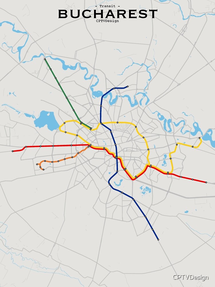 "Bucharest Transit Map" Poster for Sale by CPTVDesign | Redbubble