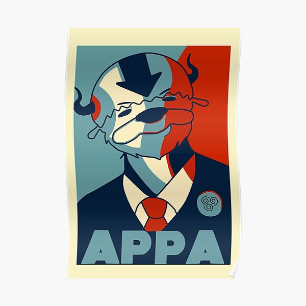 "APPA POSTER, Avatar: The last airbender" Poster for Sale by Nugr4 ...