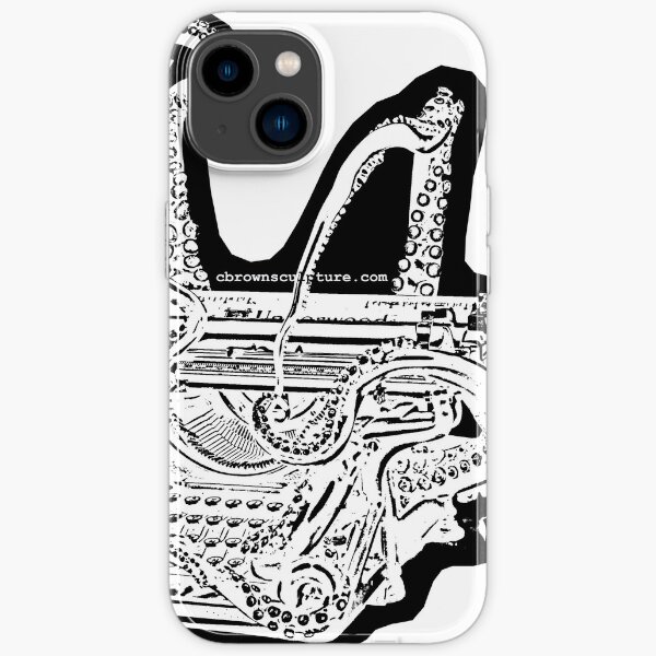 Coque iPhone « Machine à écrire inversée B & W Octopus », par ...