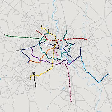 "Delhi Transit Map" Art Print for Sale by CPTVDesign | Redbubble
