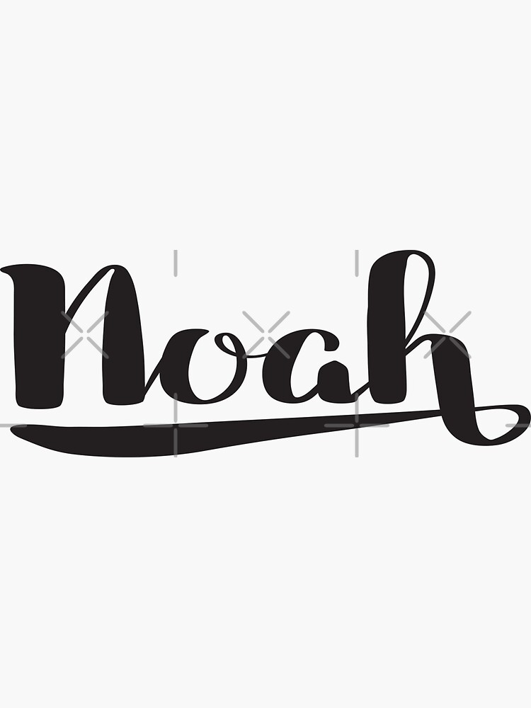 "Noah Name" Sticker by ProjectX23 | Redbubble