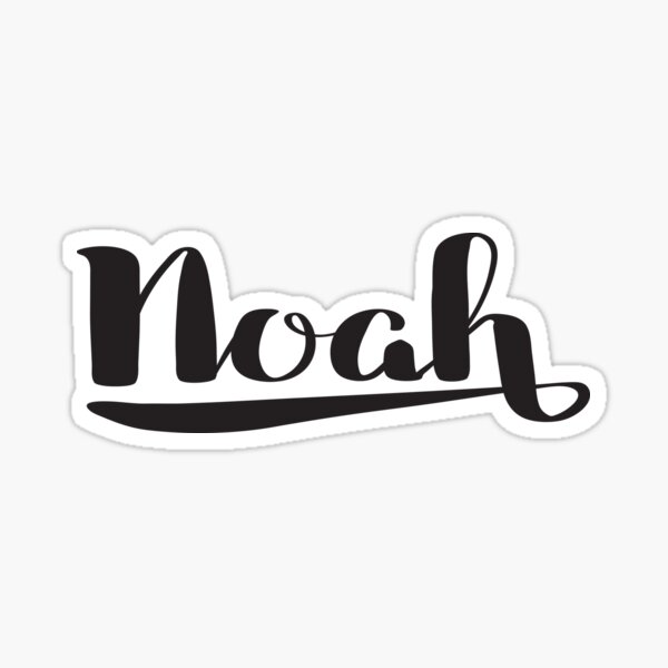 "Noah Name" Sticker by ProjectX23 | Redbubble