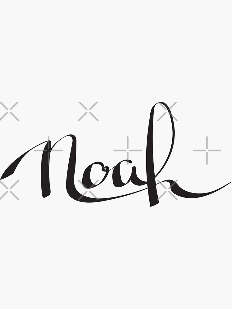 "Noah Name" Sticker for Sale by ProjectX23 | Redbubble