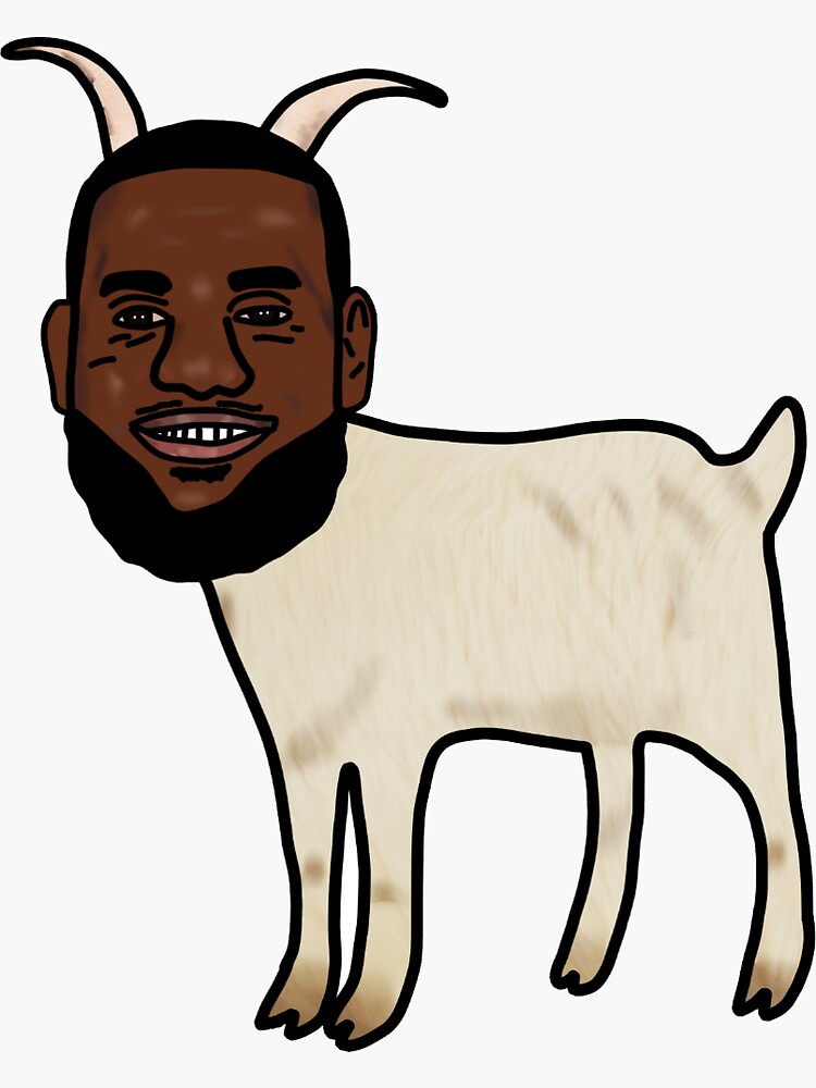 "Lebron GOAT" Sticker for Sale by achristian2020 | Redbubble