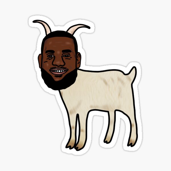 "Lebron GOAT" Sticker for Sale by achristian2020 | Redbubble