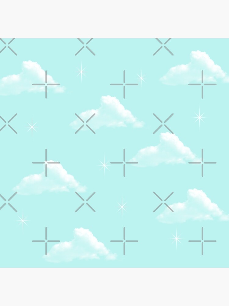 "clouds aesthetic sticker" Poster by emma-johnston | Redbubble