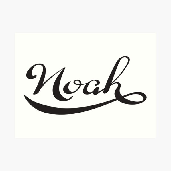 "Noah Name" Art Print for Sale by ProjectX23 | Redbubble