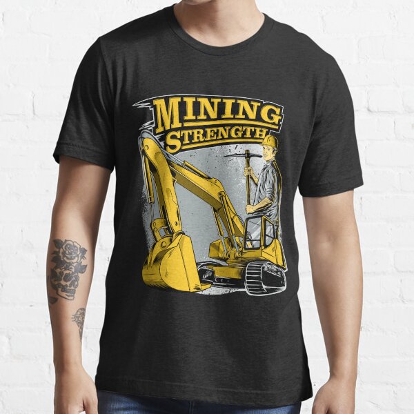 "Mining Equipment Excavator" T-shirt for Sale by damnoverload ...