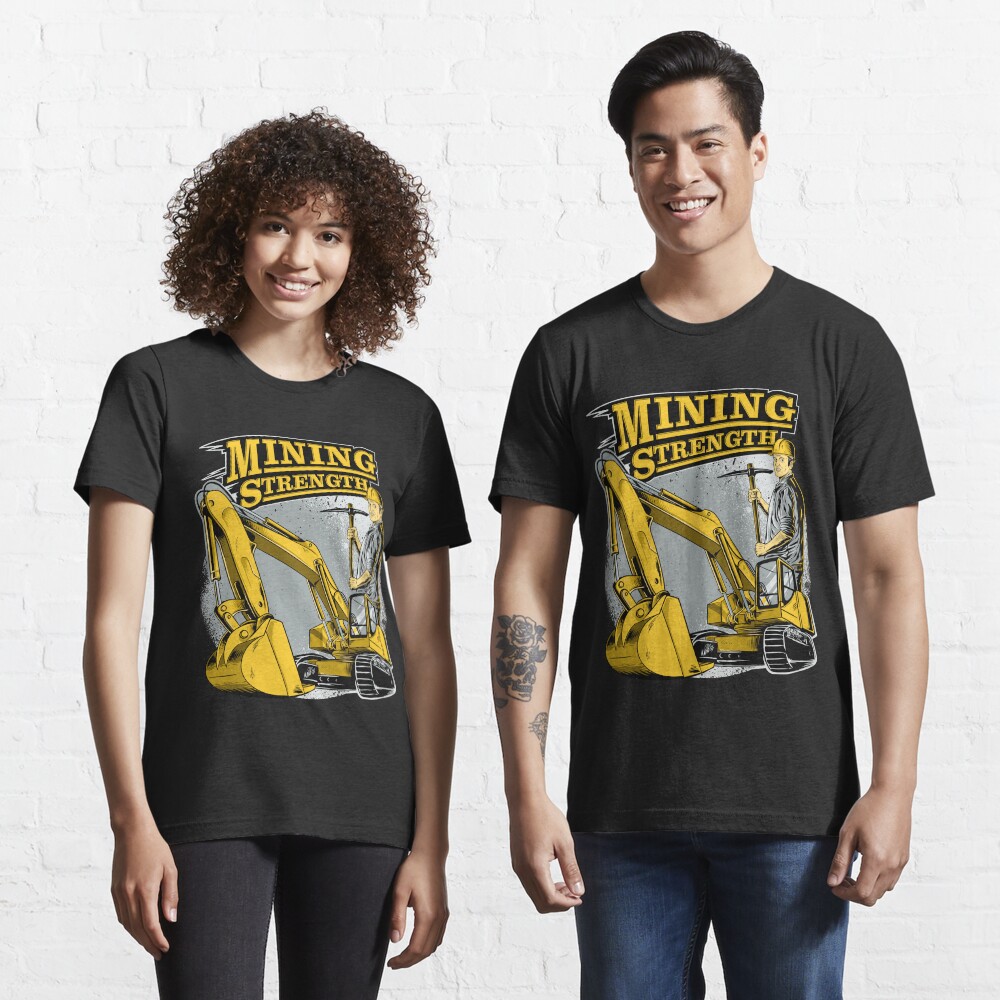 "Mining Equipment Excavator" T-shirt for Sale by damnoverload ...