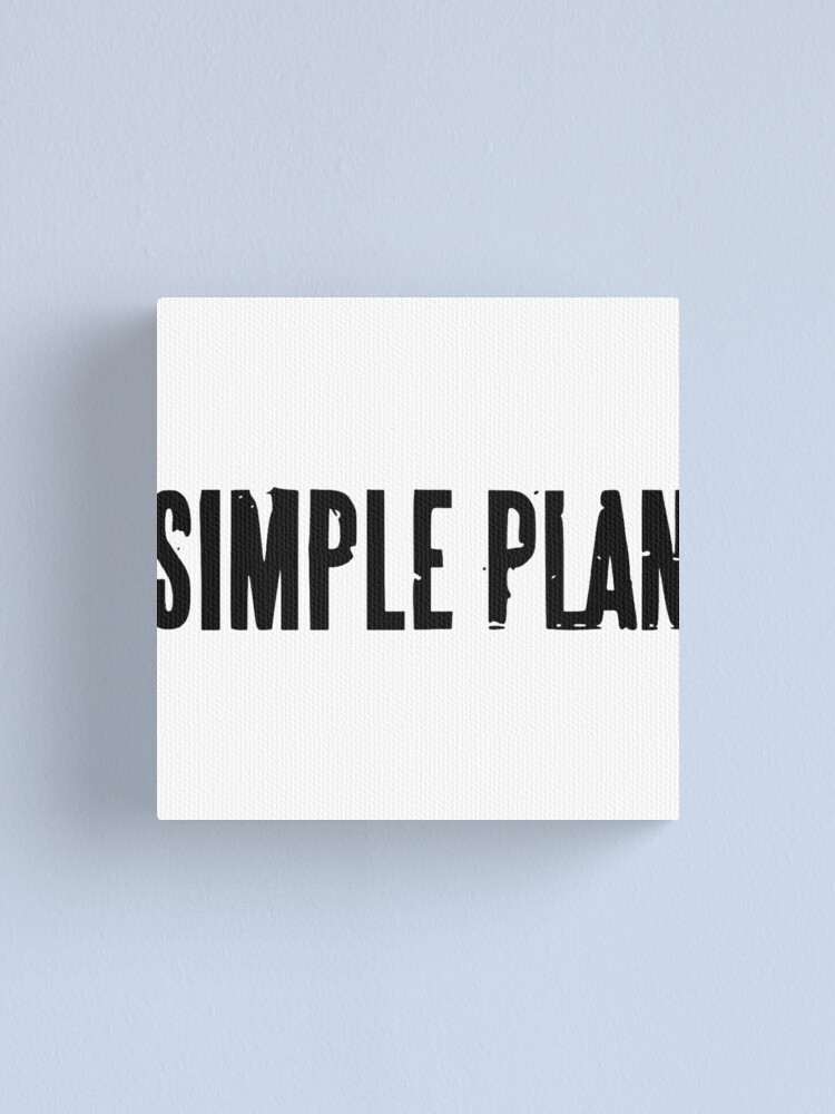 "Simple Plan Logo" Canvas Print for Sale by Ric-Sauce | Redbubble