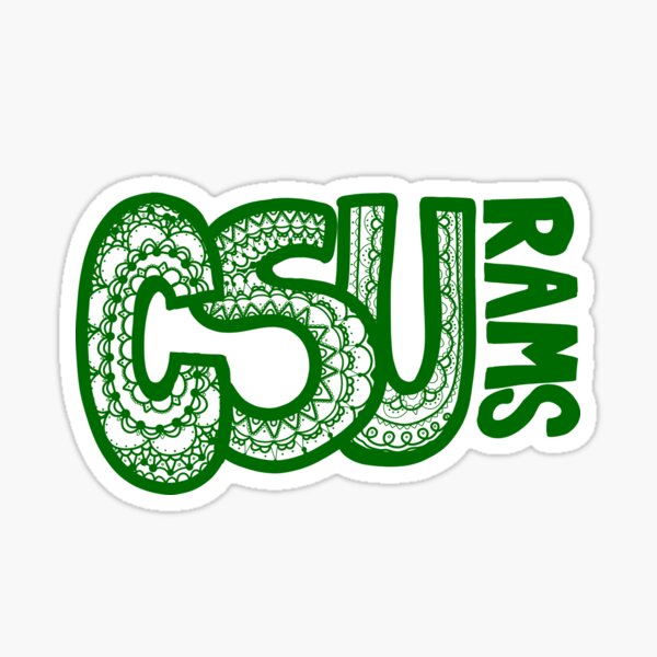 "CSU Colorado State Green Rams" Sticker for Sale by Kalliestorm | Redbubble