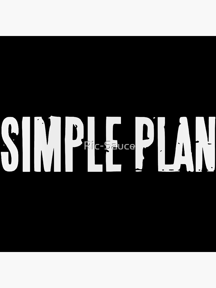 "Simple Plan Logo" Art Print by Ric-Sauce | Redbubble