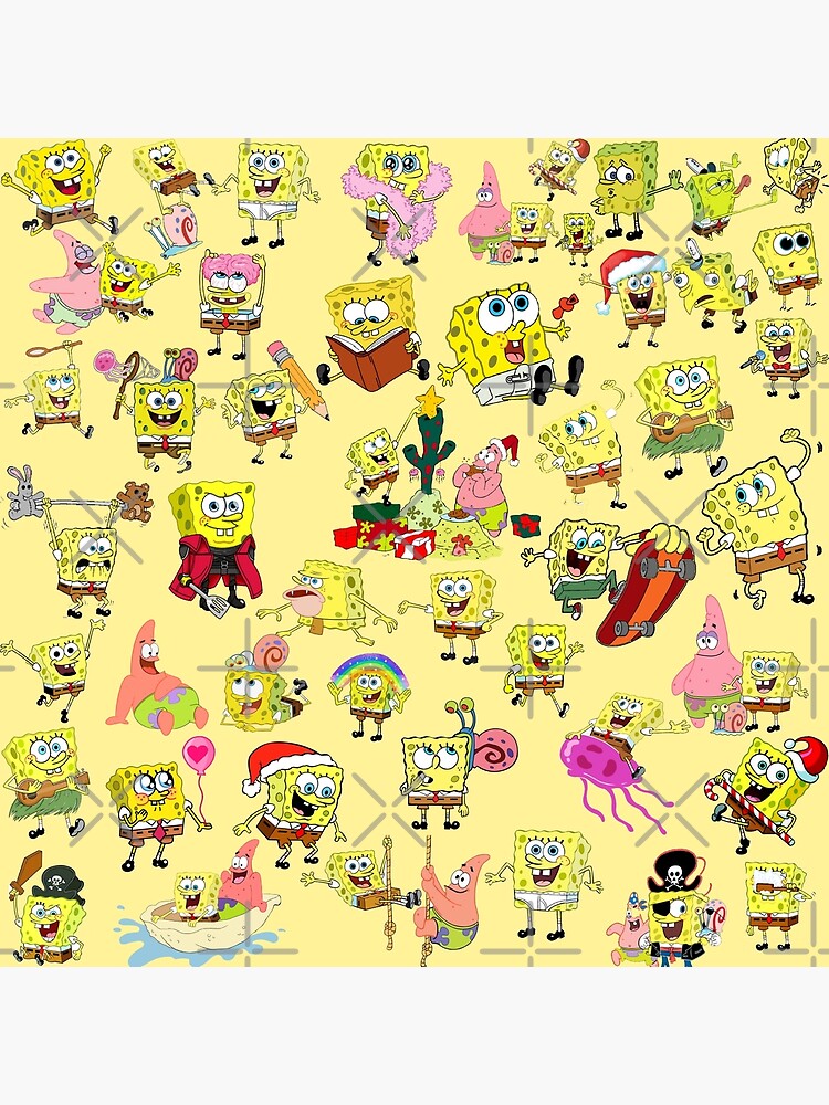 "SpongeBob SquarePants Collage" Art Print for Sale by Annnas | Redbubble