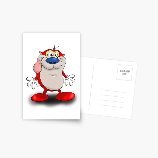 "Stimson J Cat ( Stimpy ) " Postcard for Sale by CartoonXover | Redbubble