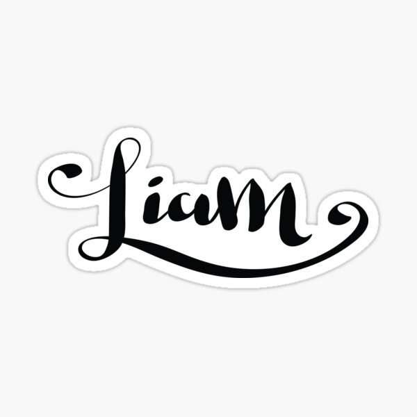 "Liam Name" Sticker by ProjectX23 | Redbubble