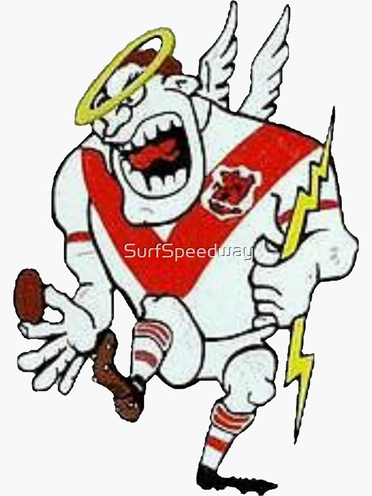 "St.George Dragons Retro" Sticker for Sale by SurfSpeedway | Redbubble