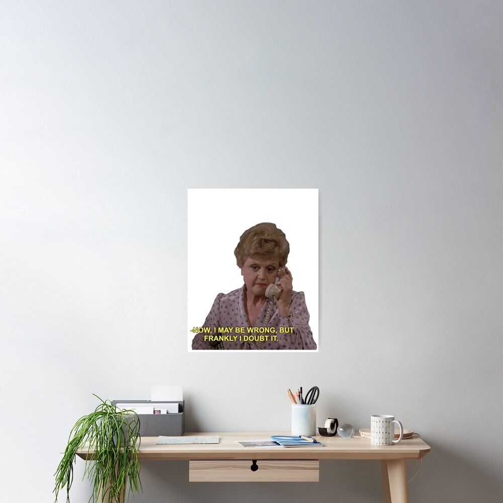 "Jessica Fletcher Sticker " Poster by linda-alo | Redbubble