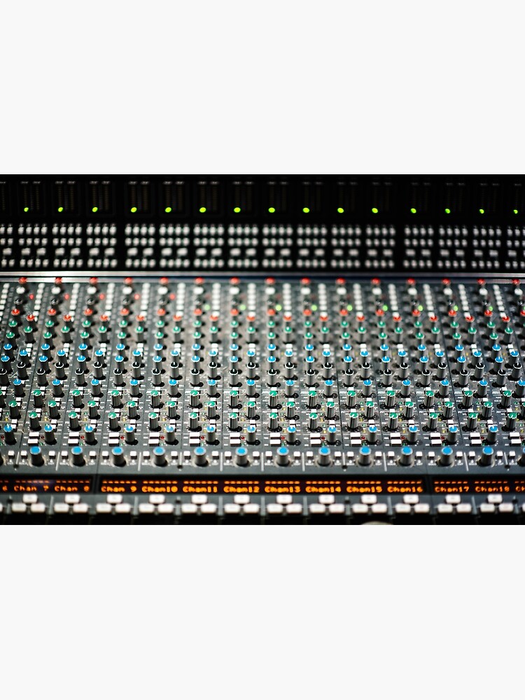 "Audio Mixing Desk" Poster by farawaysands | Redbubble