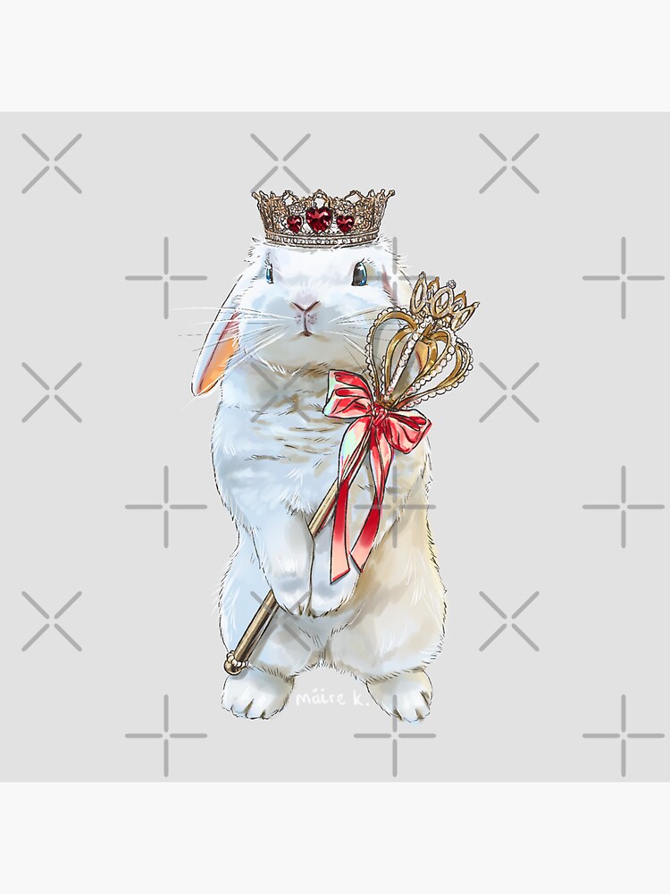 "Royal Rabbit" Sticker for Sale by maireart | Redbubble