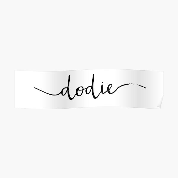 "Doddleoddle - dodie clark logo " Poster for Sale by aculrr | Redbubble