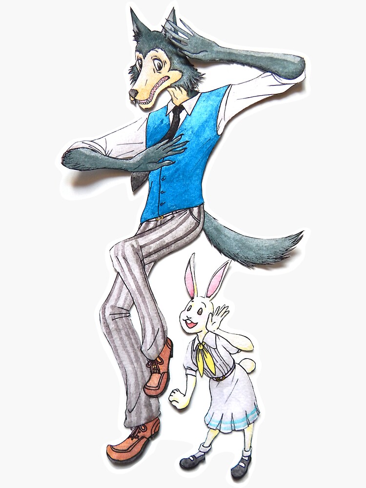 "Beastars Legosi and Haru" Sticker for Sale by chikoristore | Redbubble