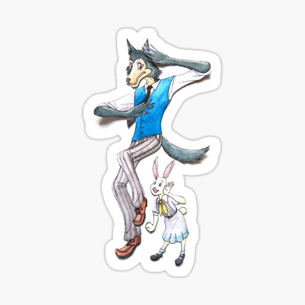 "Beastars Legosi and Haru" Sticker for Sale by chikoristore | Redbubble