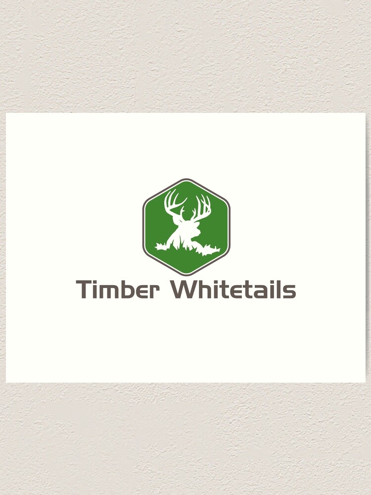 "Timber Whitetails Logo " Art Print for Sale by timber27 | Redbubble