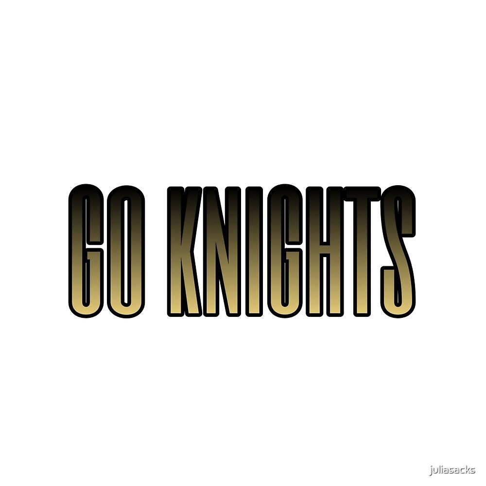 "go knights sticker" by juliasacks | Redbubble