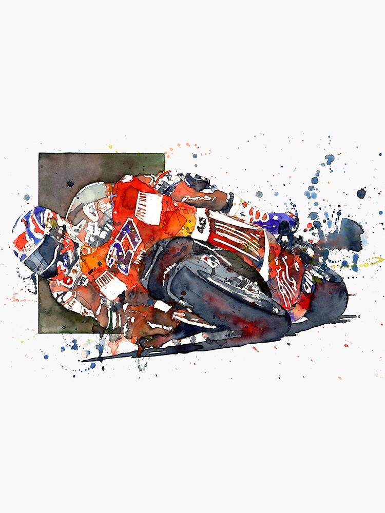 "MotoGP Art" Sticker for Sale by julianojondo | Redbubble