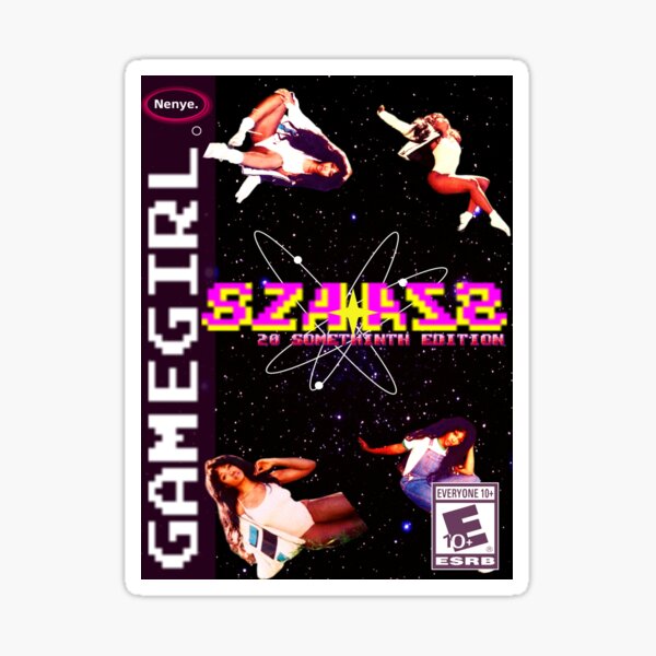 "SZA VIDEO GAME COVER ART" Sticker for Sale by jemgirl12 | Redbubble