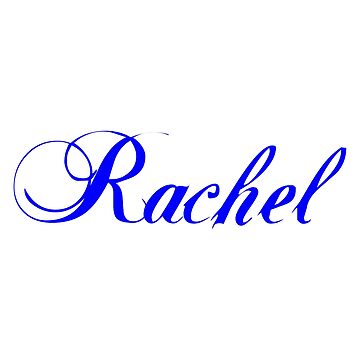 "The Name Rachel in Abigail Font in Blue" Journal for Sale by Darcy777 ...