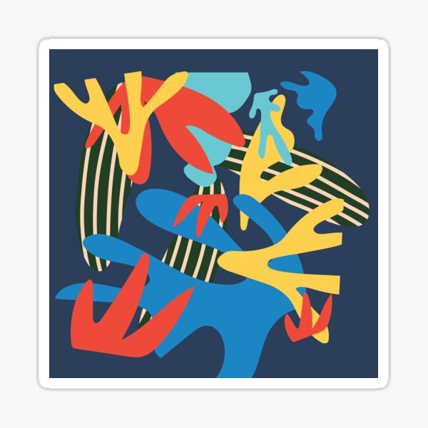 "Geometry color pop" Sticker for Sale by TheaDesign | Redbubble